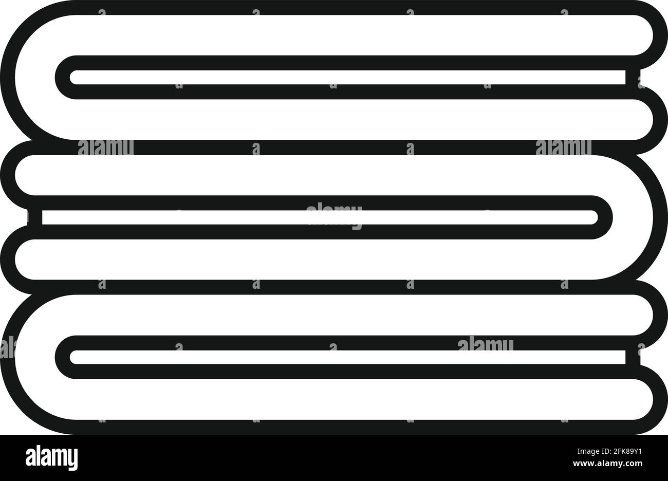 Clean clothes stack icon, outline style Stock Vector Image & Art - Alamy