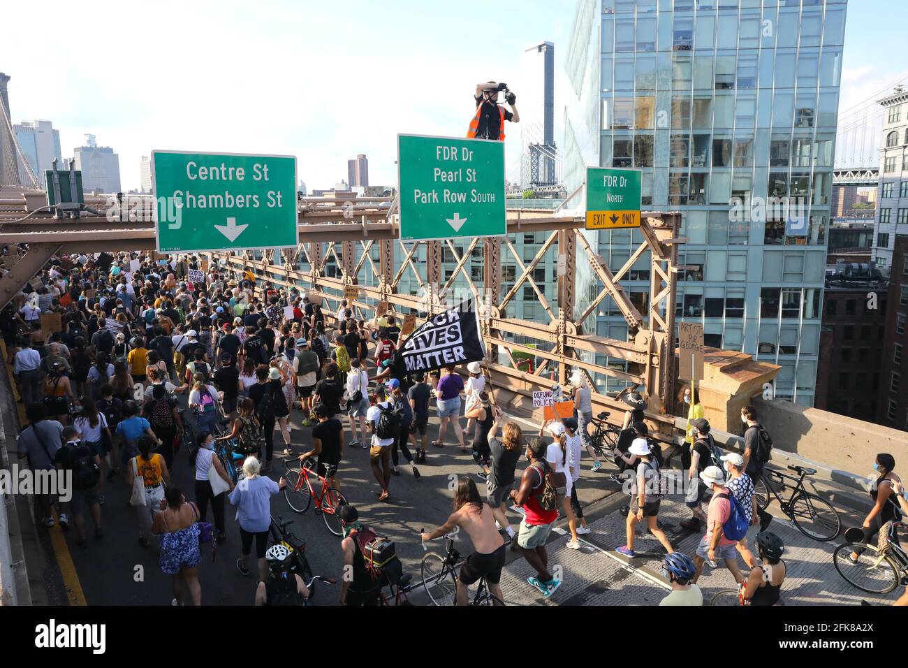 New York - NY - 20200726 - BLM Activist Hawk Newsome pictured with a ...