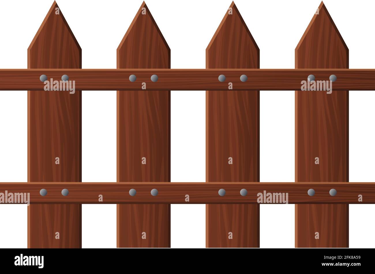 Old fence in meadow Stock Vector Images - Alamy