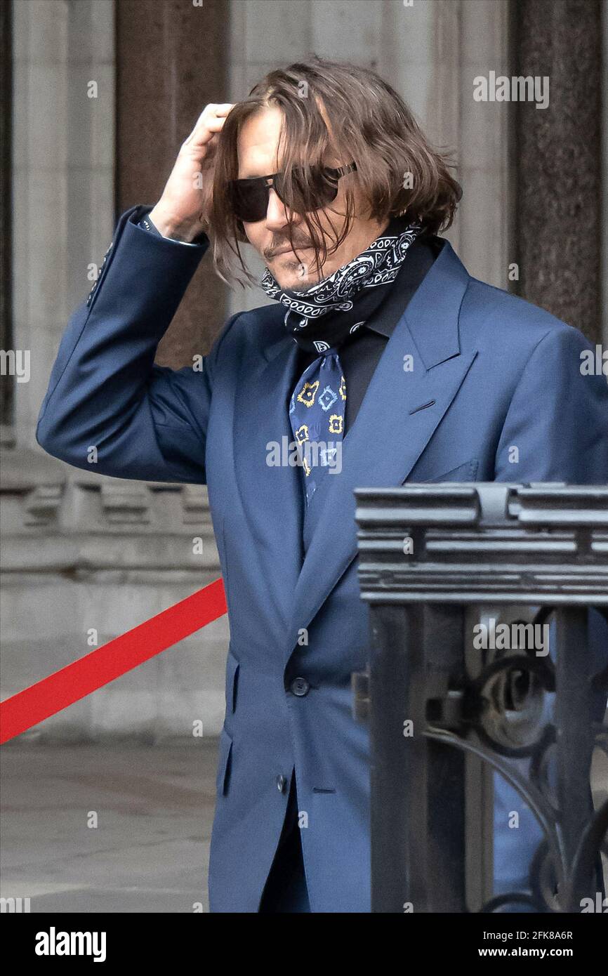 London - Britain - 20200709 Johnny Depp at The Royal Courts of ...