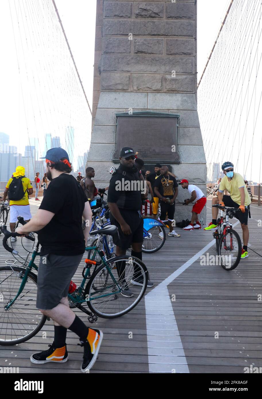 New York - NY - 20200726 - BLM Activist Hawk Newsome pictured with a ...