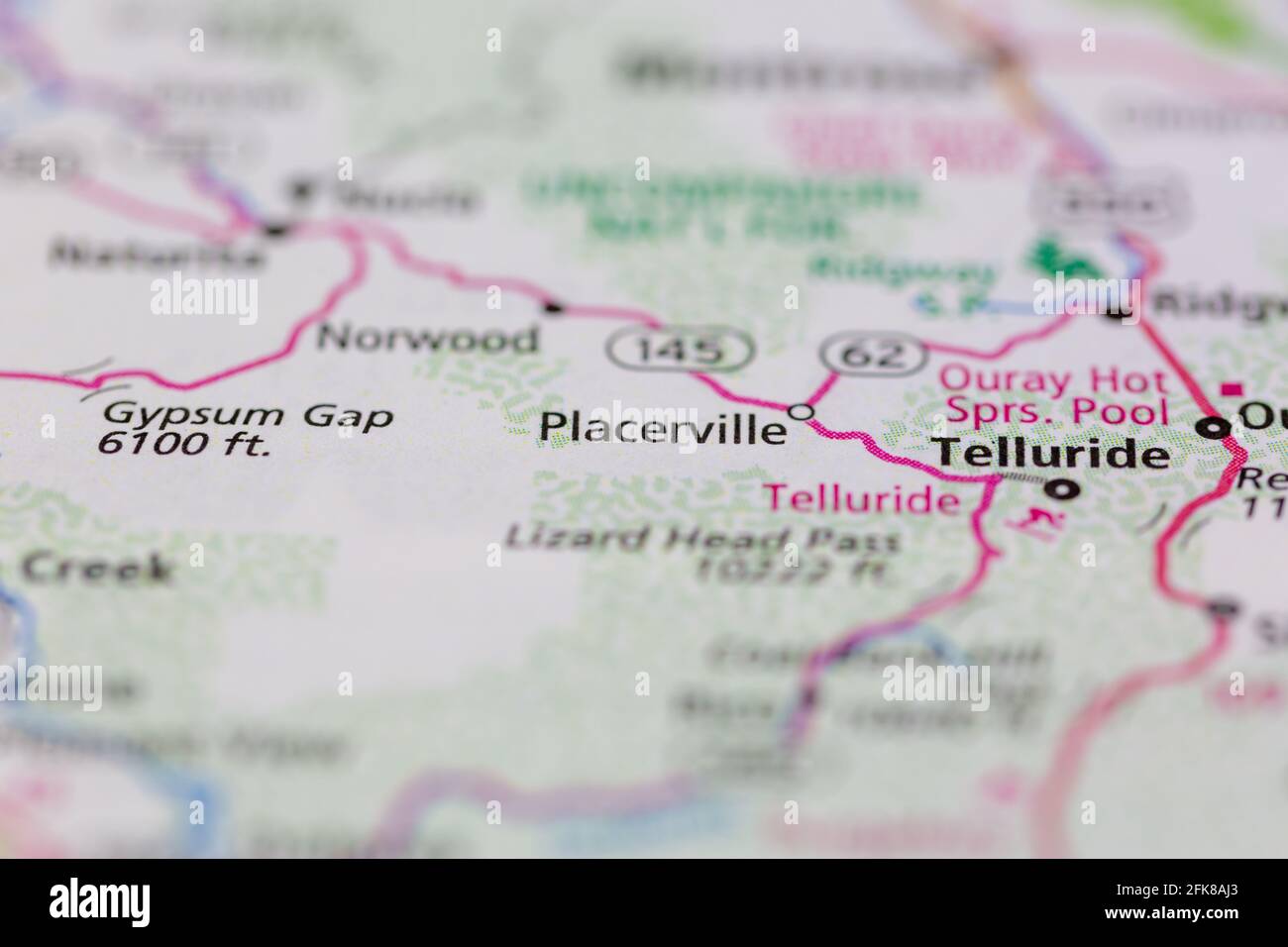 Placerville colorado map hi-res stock photography and images - Alamy