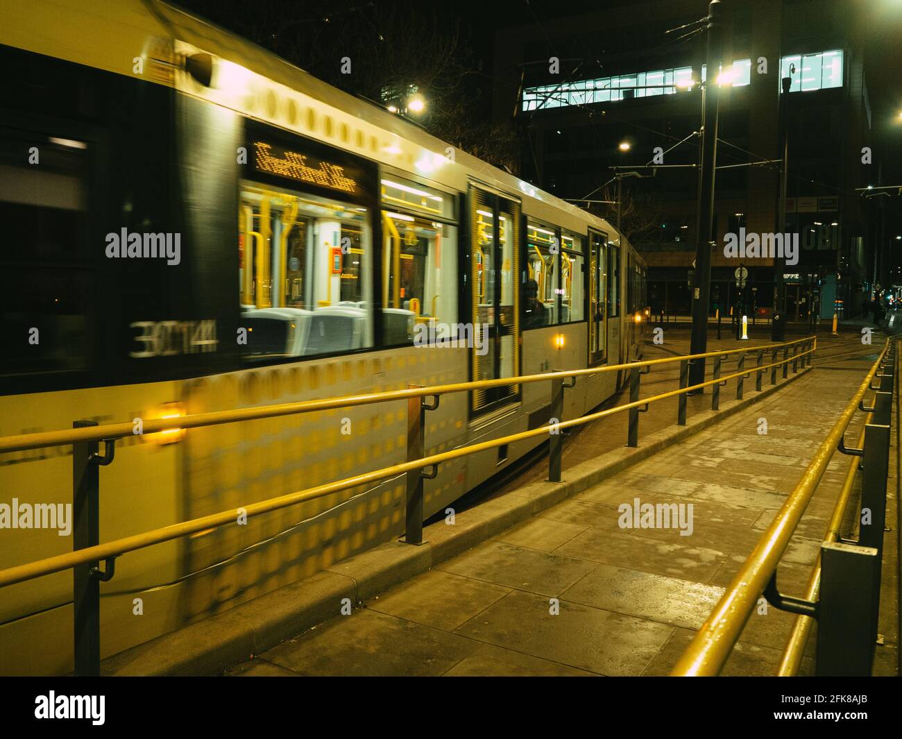 Manchester at night Stock Photo - Alamy