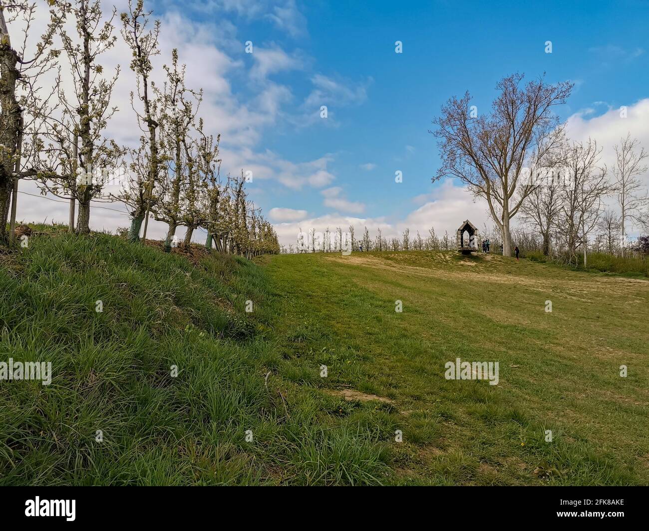 Helsheaven floating chapel in Helshoven, Haspengouw area Belgium, made ...