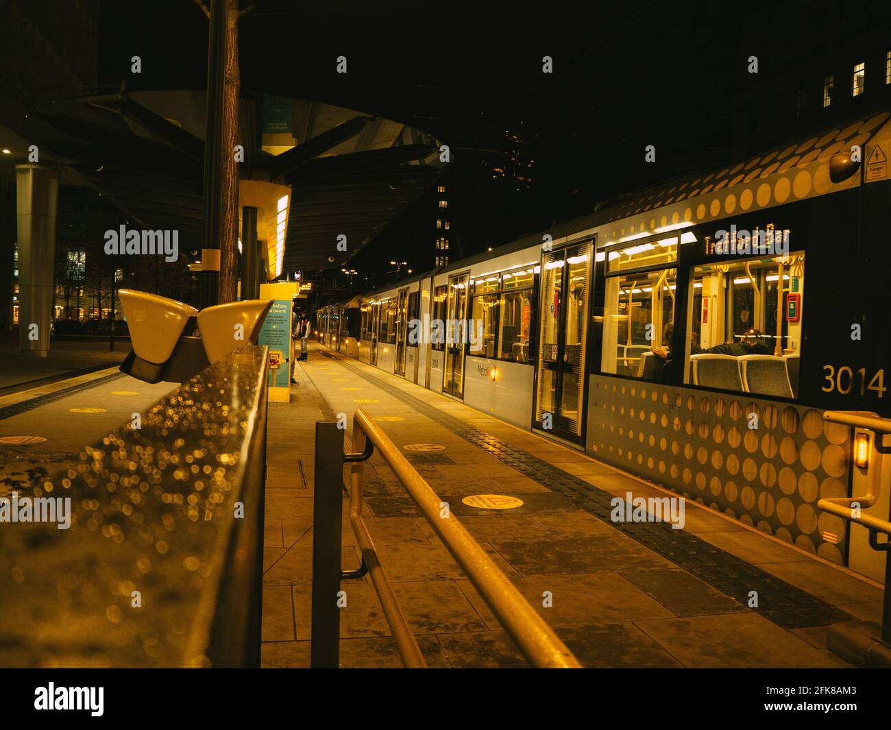 Manchester at night Stock Photo - Alamy