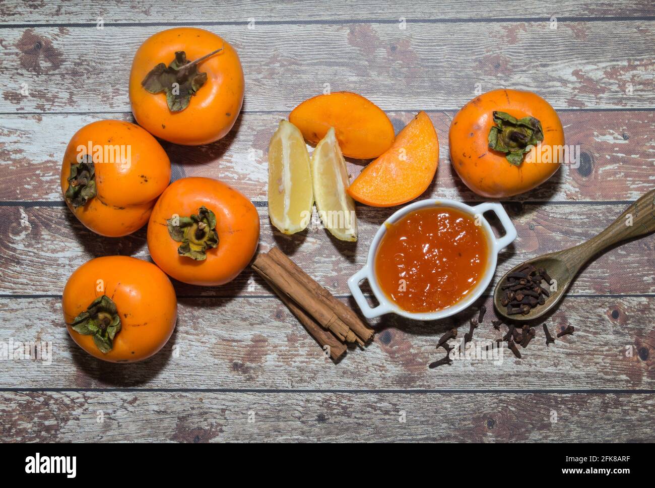 Persimmon fruit jam on hi-res stock photography and images - Alamy