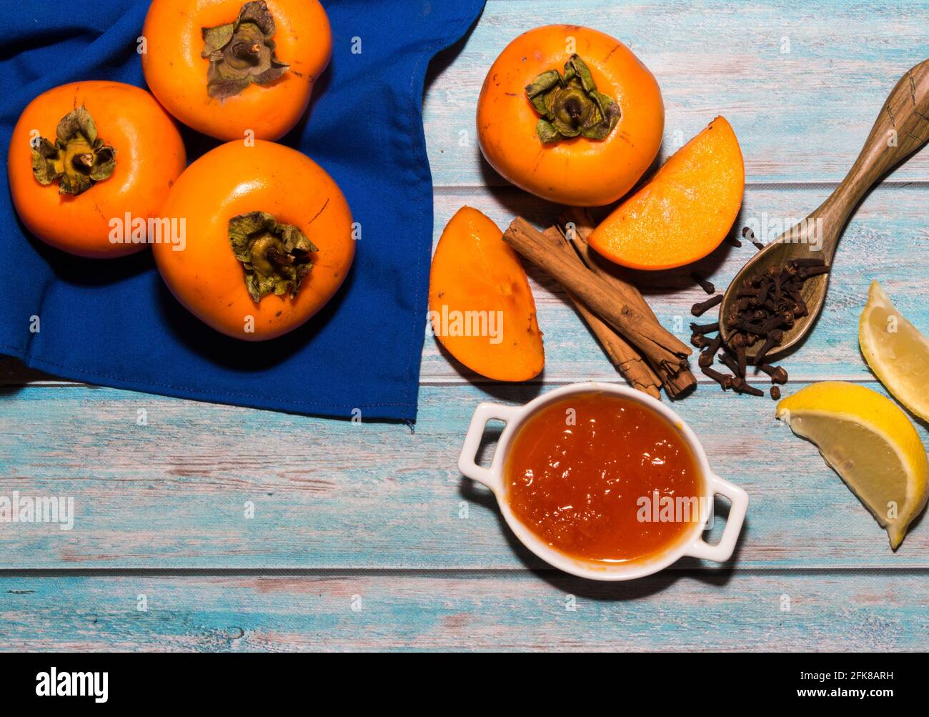 Persimmon fruit jam on hi-res stock photography and images - Alamy