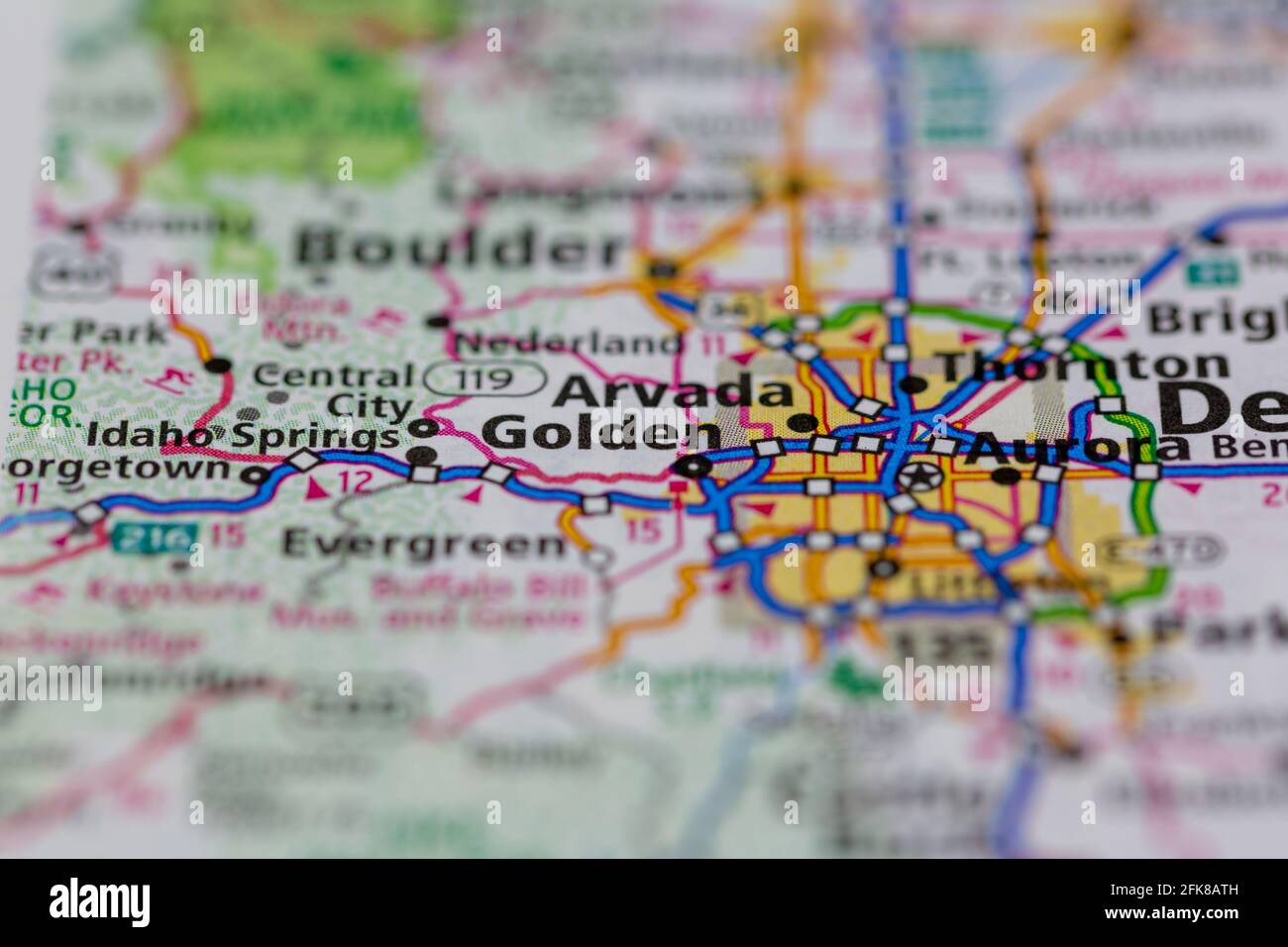 Map of golden hi-res stock photography and images - Alamy