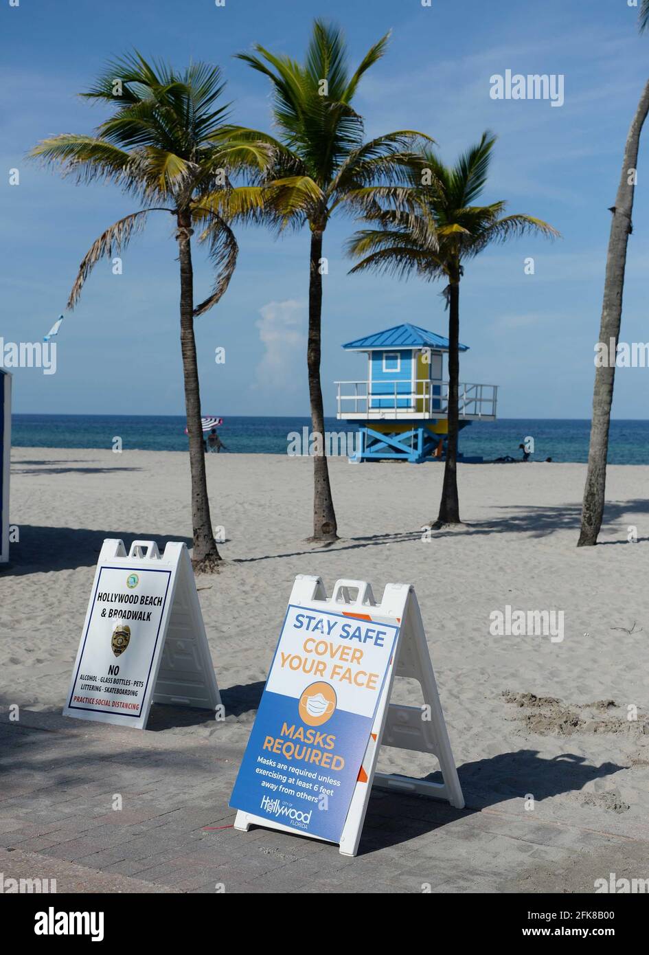 Hollywood - FL - 20200707- Beaches Re-open After July 4th Holiday ...