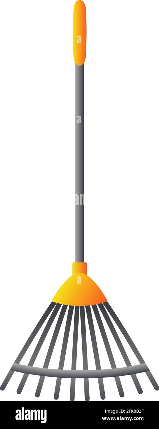 Leaf rake icon, cartoon style Stock Vector Image & Art - Alamy