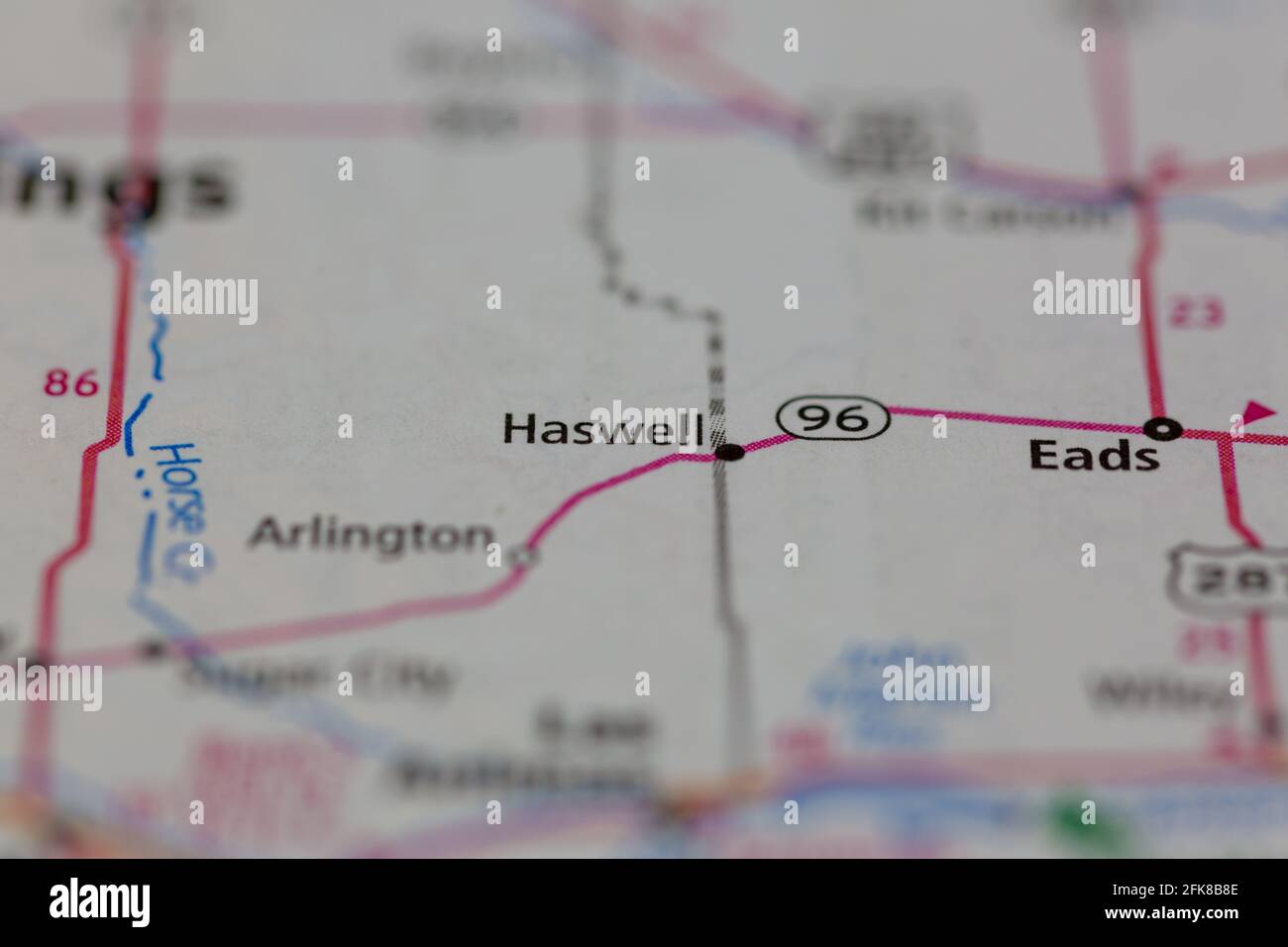 Haswell on a map hi-res stock photography and images - Alamy