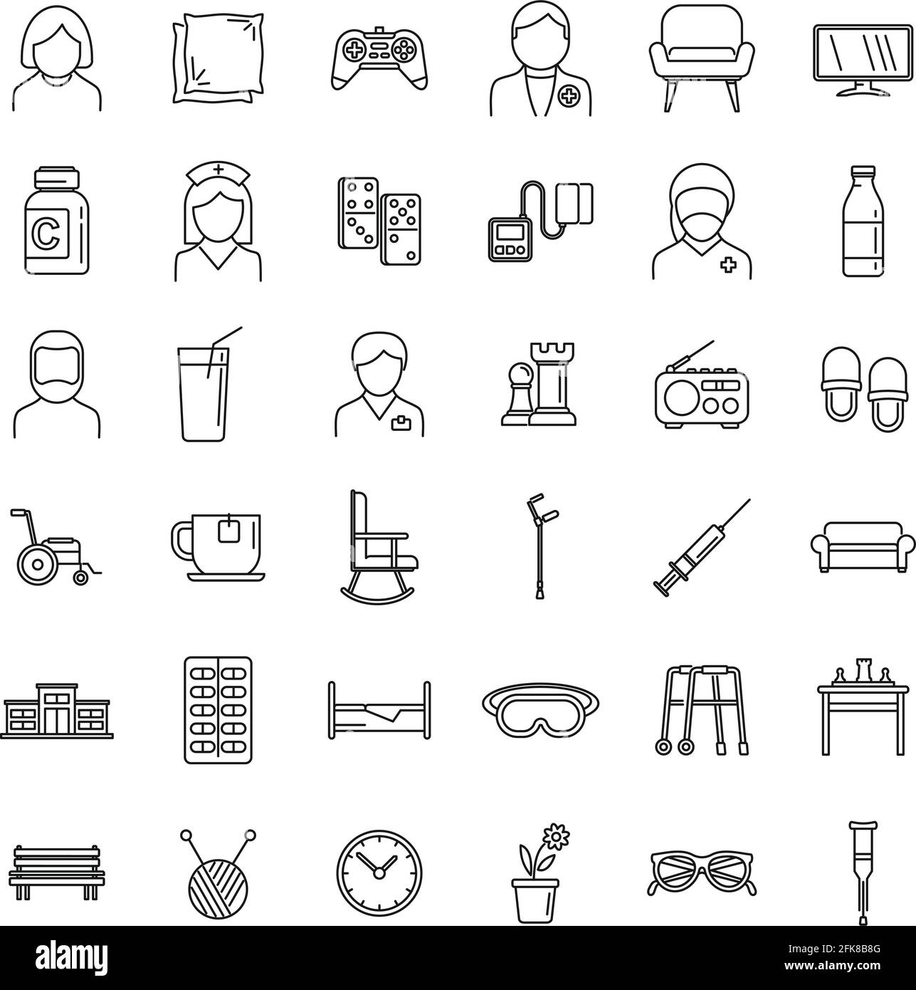 Nursing icons Cut Out Stock Images & Pictures - Alamy