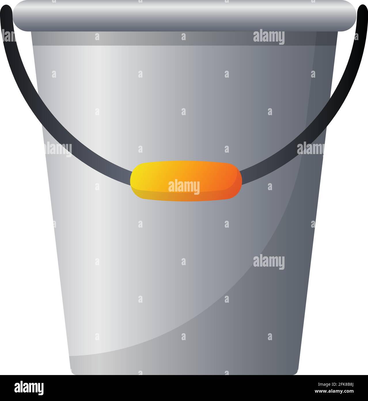 Garden steel bucket icon, cartoon style Stock Vector Image & Art - Alamy