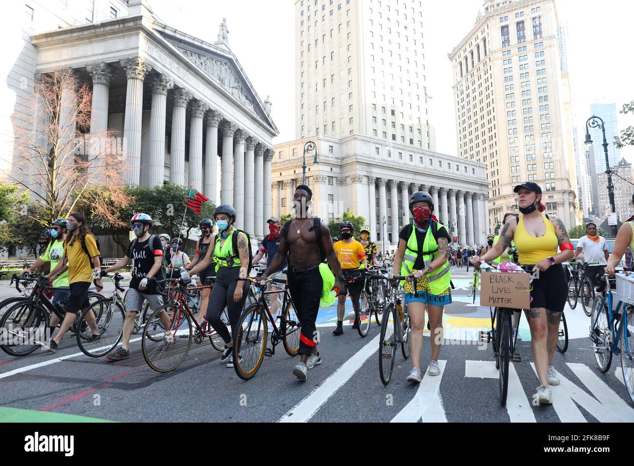 New York - NY - 20200726 - BLM Activist Hawk Newsome pictured with a ...