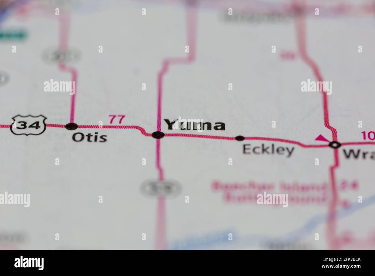 Yuma colorado map hi-res stock photography and images - Alamy