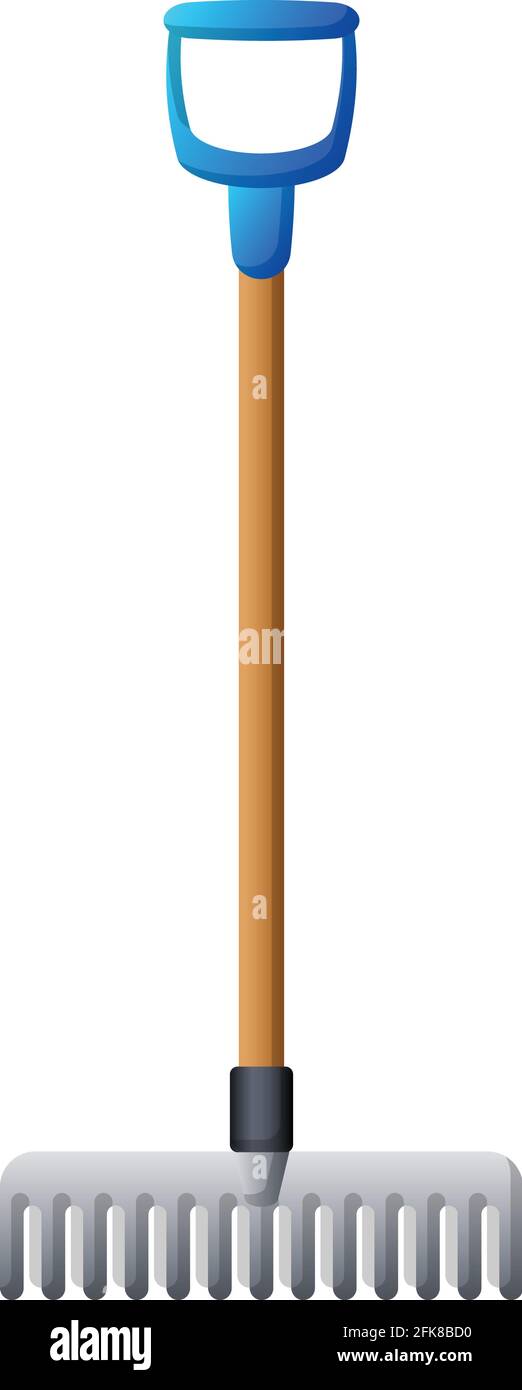 Garden rake icon, cartoon style Stock Vector Image & Art - Alamy