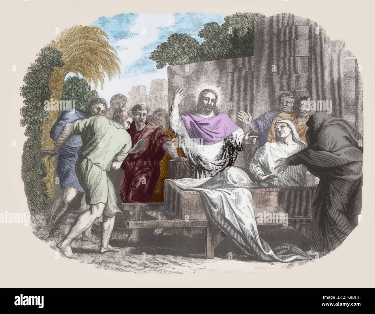 Jesus, Raise the dead Stock Photo - Alamy