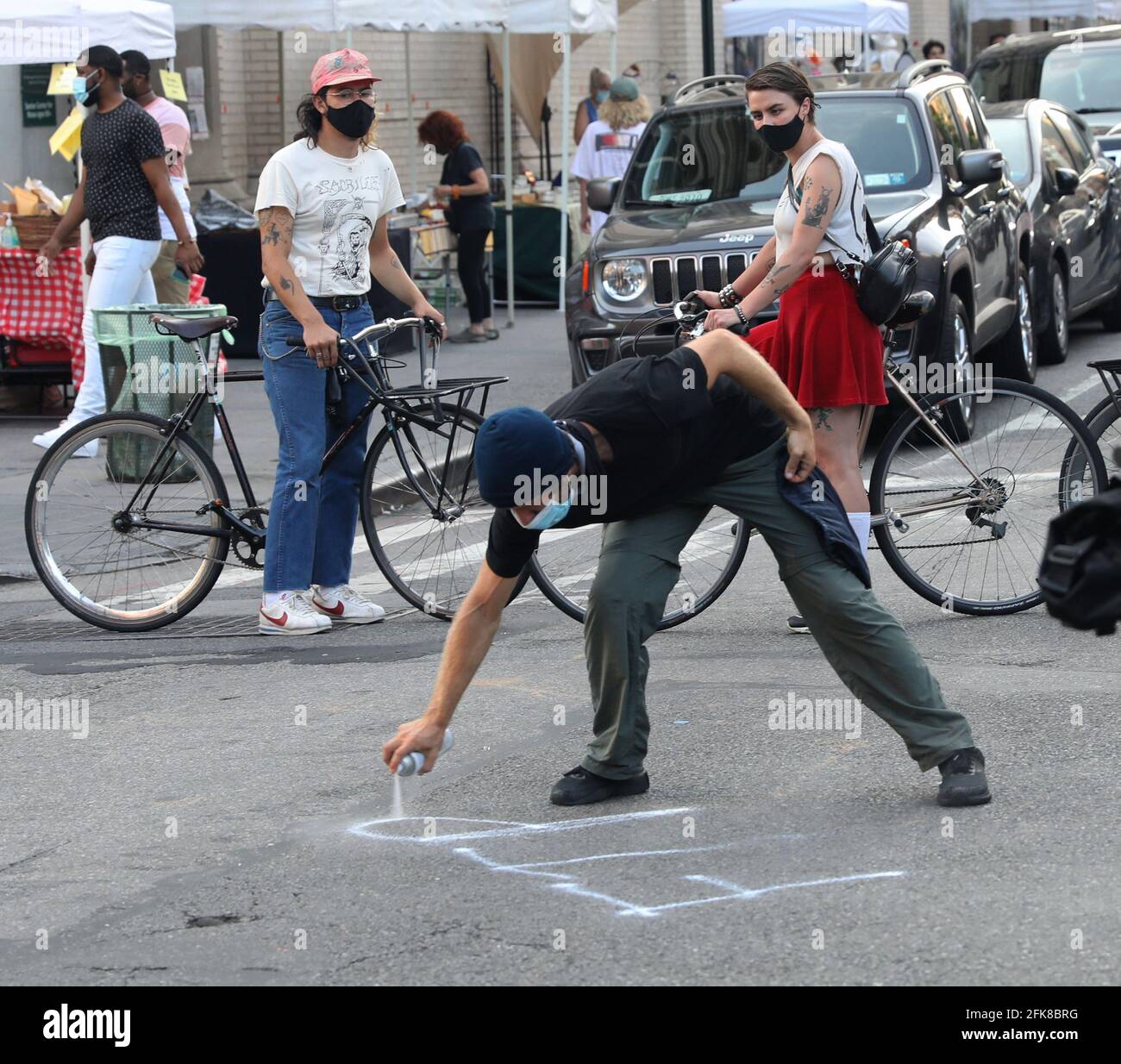 New York - NY - 20200726 - BLM Activist Hawk Newsome pictured with a ...