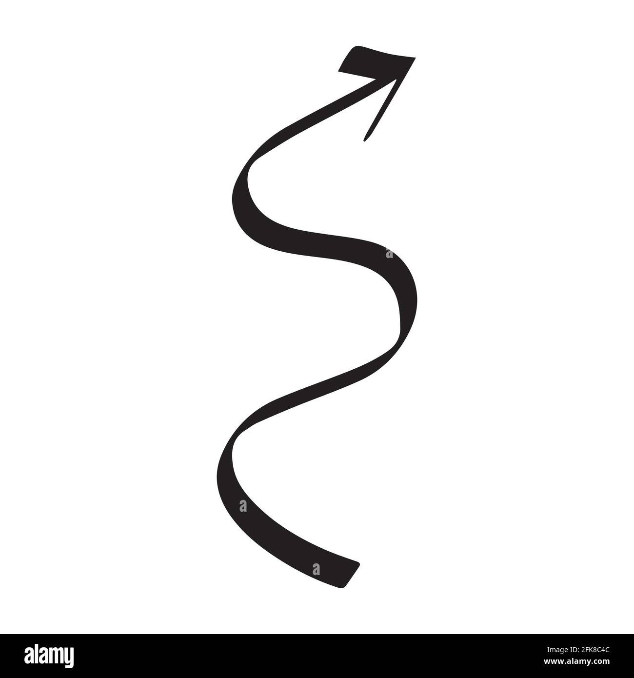 Arrow icon in a trendy flat style, isolated on a white background. Arrow symbol for your website ...