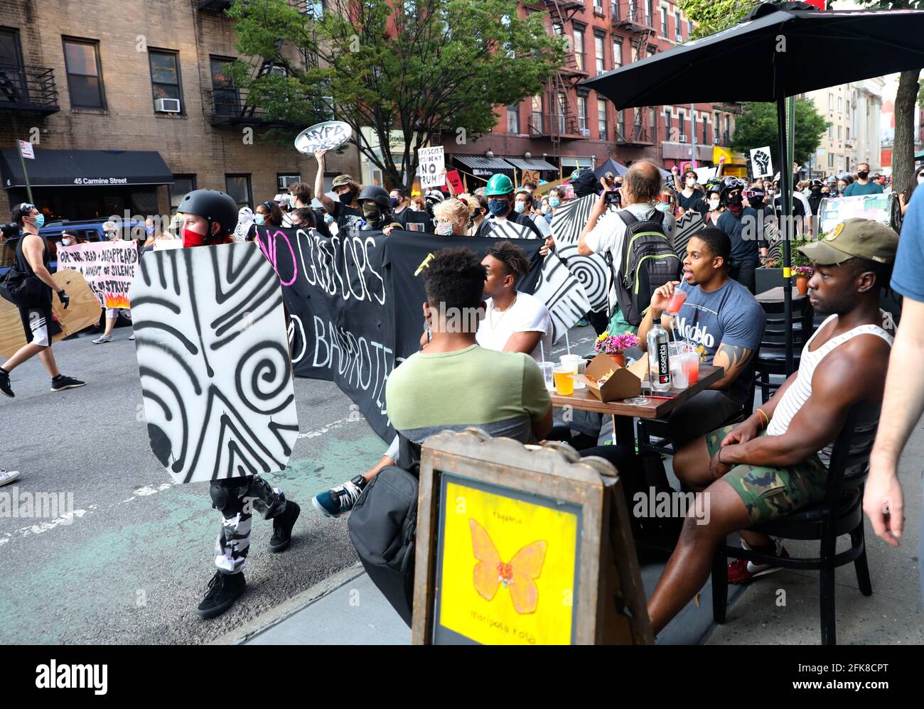 New York - NY - 20200726 - BLM Activist Hawk Newsome pictured with a ...