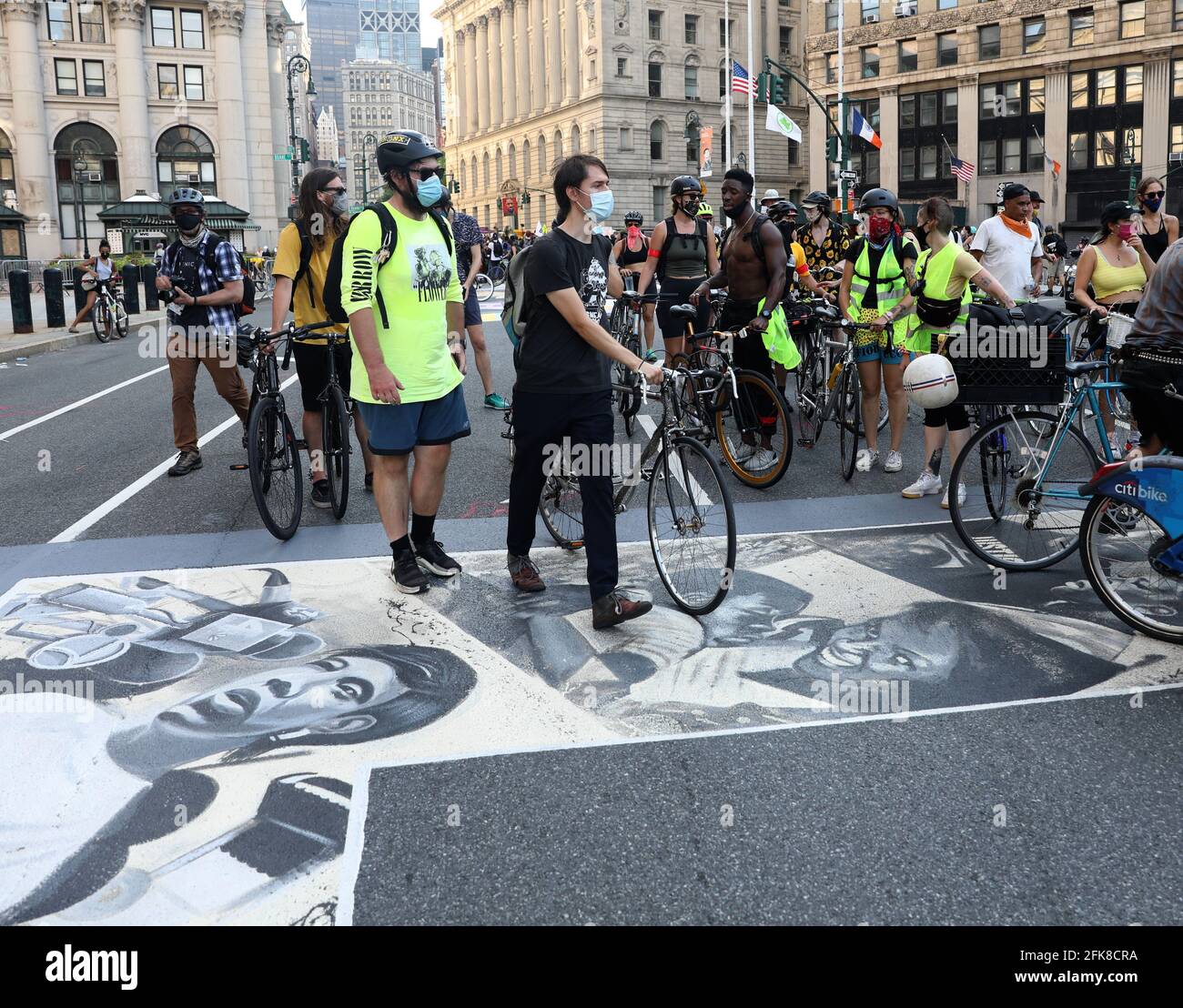 New York - NY - 20200726 - BLM Activist Hawk Newsome pictured with a ...