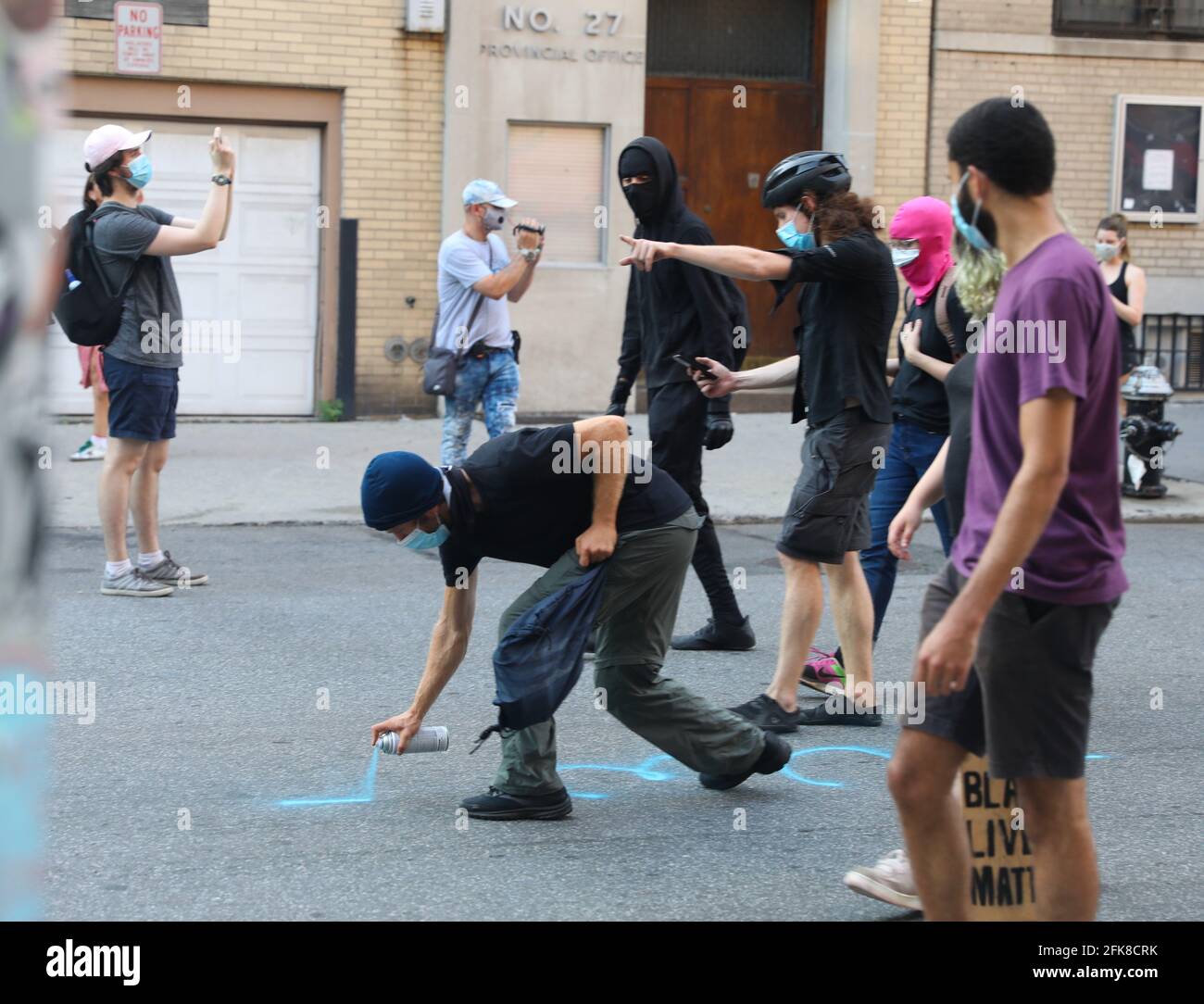 New York - NY - 20200726 - BLM Activist Hawk Newsome pictured with a ...