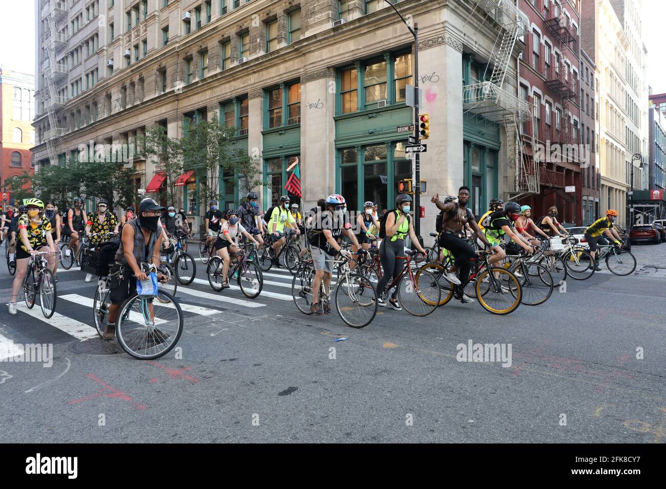 New York - NY - 20200726 - BLM Activist Hawk Newsome pictured with a ...