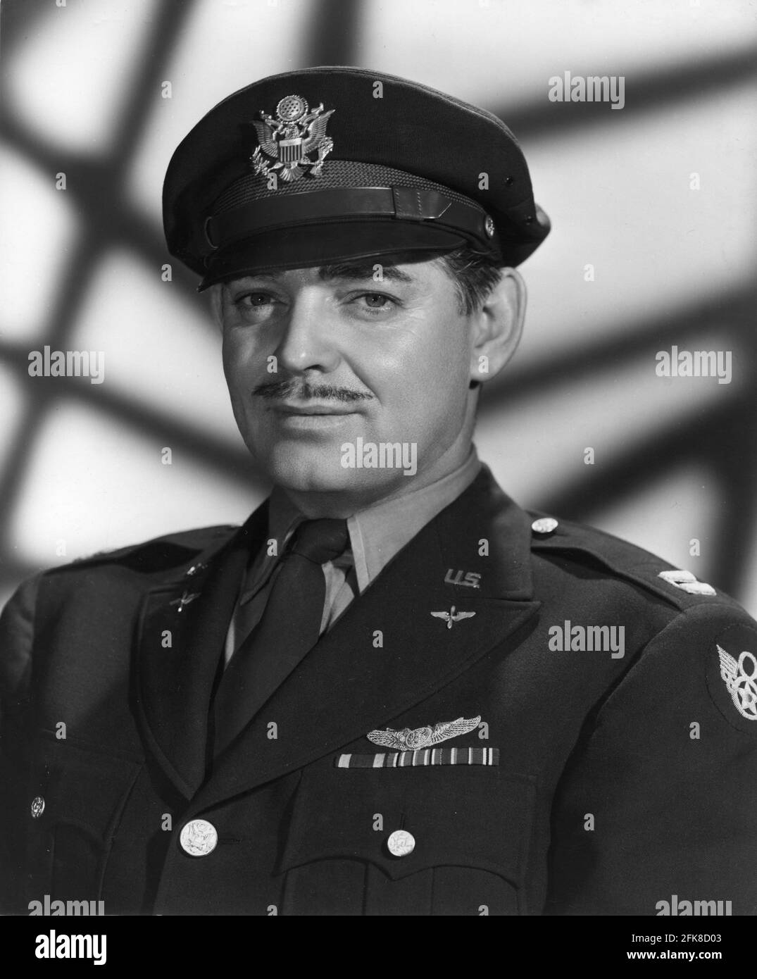 Captain CLARK GABLE of the U.S. Army Air Forces in late 1943 after ...