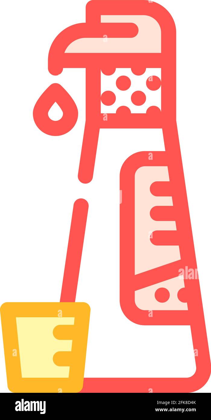 concentrated detergent with dispenser color icon vector illustration ...