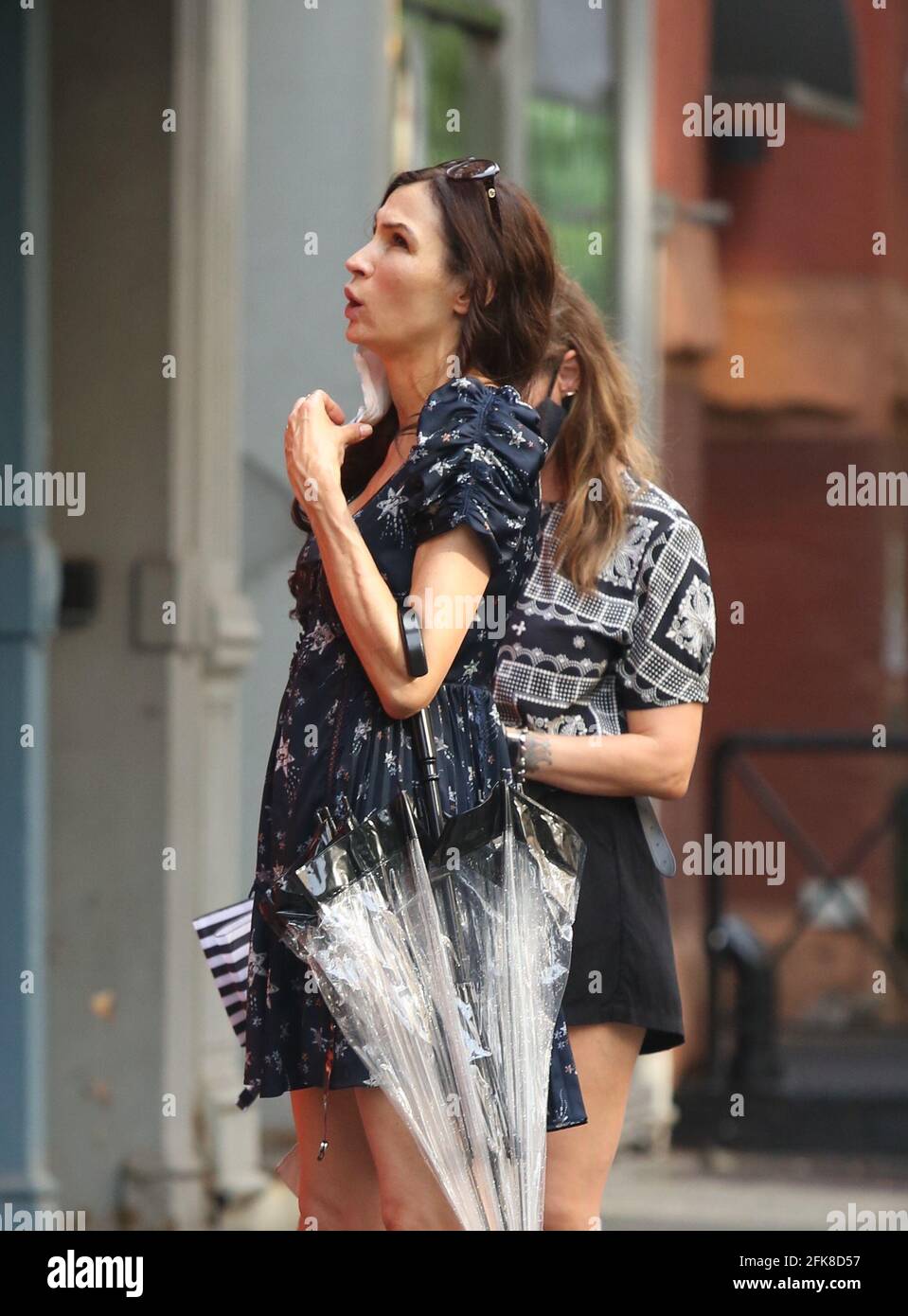 New York - NY - 07/08/2020 - Famke Janssen walking around Soho in the ...