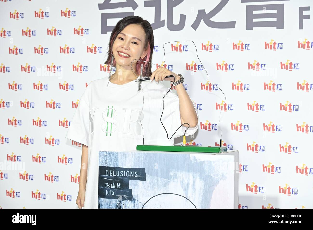Julia Peng promotes her new album "Delusions" in Taipei, Taiwan, China ...