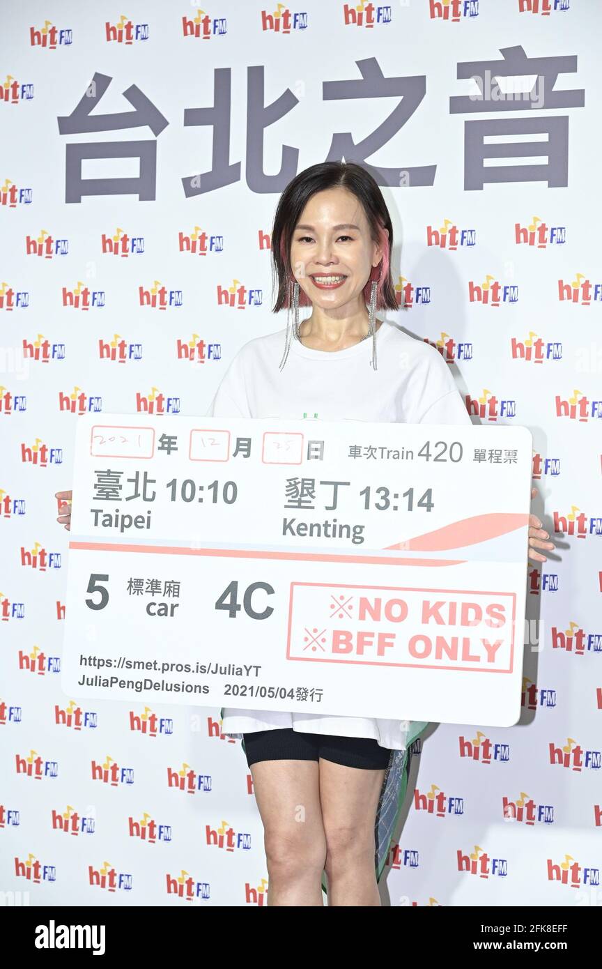 Julia Peng promotes her new album "Delusions" in Taipei, Taiwan, China ...