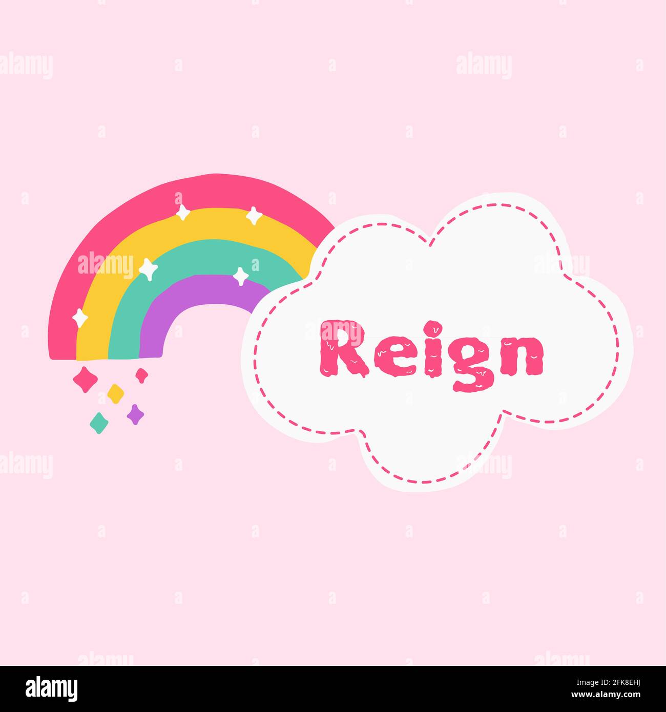 Reign name design hi-res stock photography and images - Alamy
