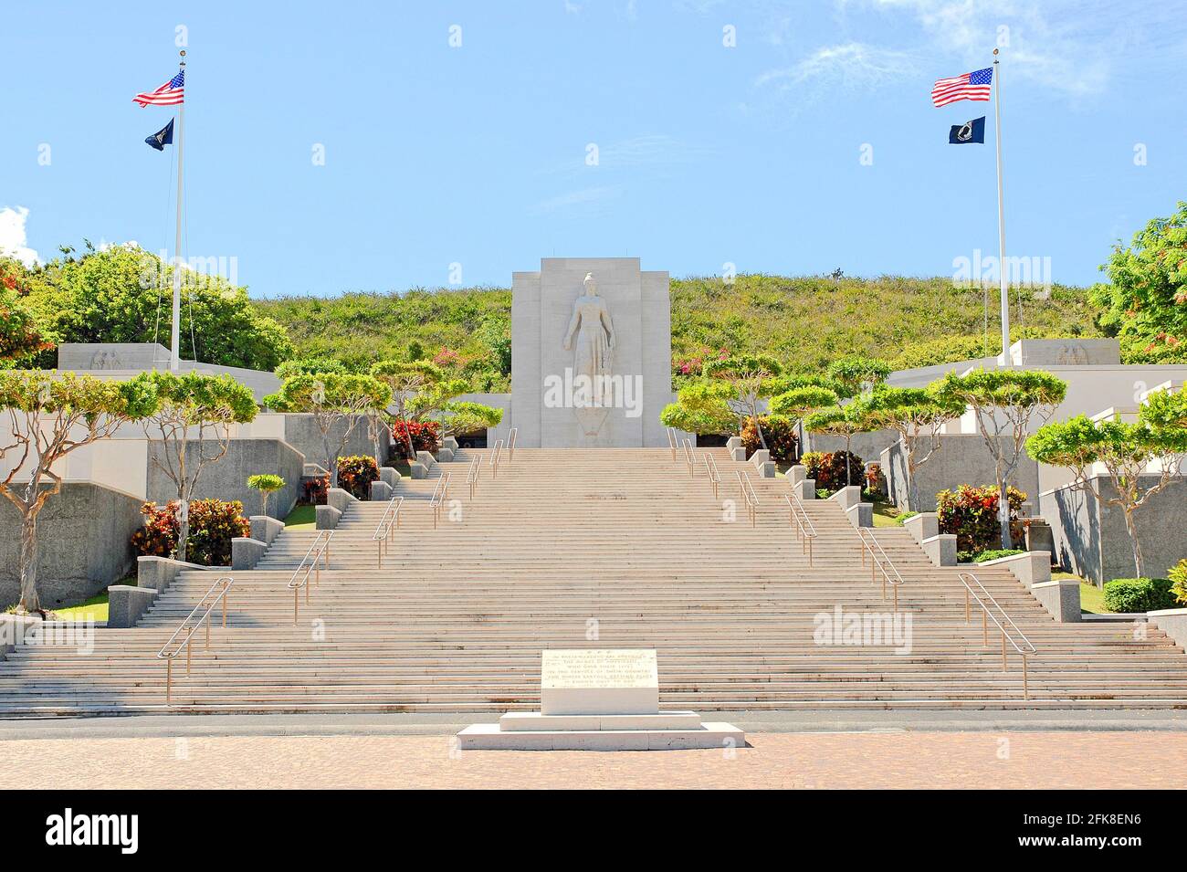 National Memorial Cemetery of the Pacific at Punchbowl, Honolulu, Oahu ...