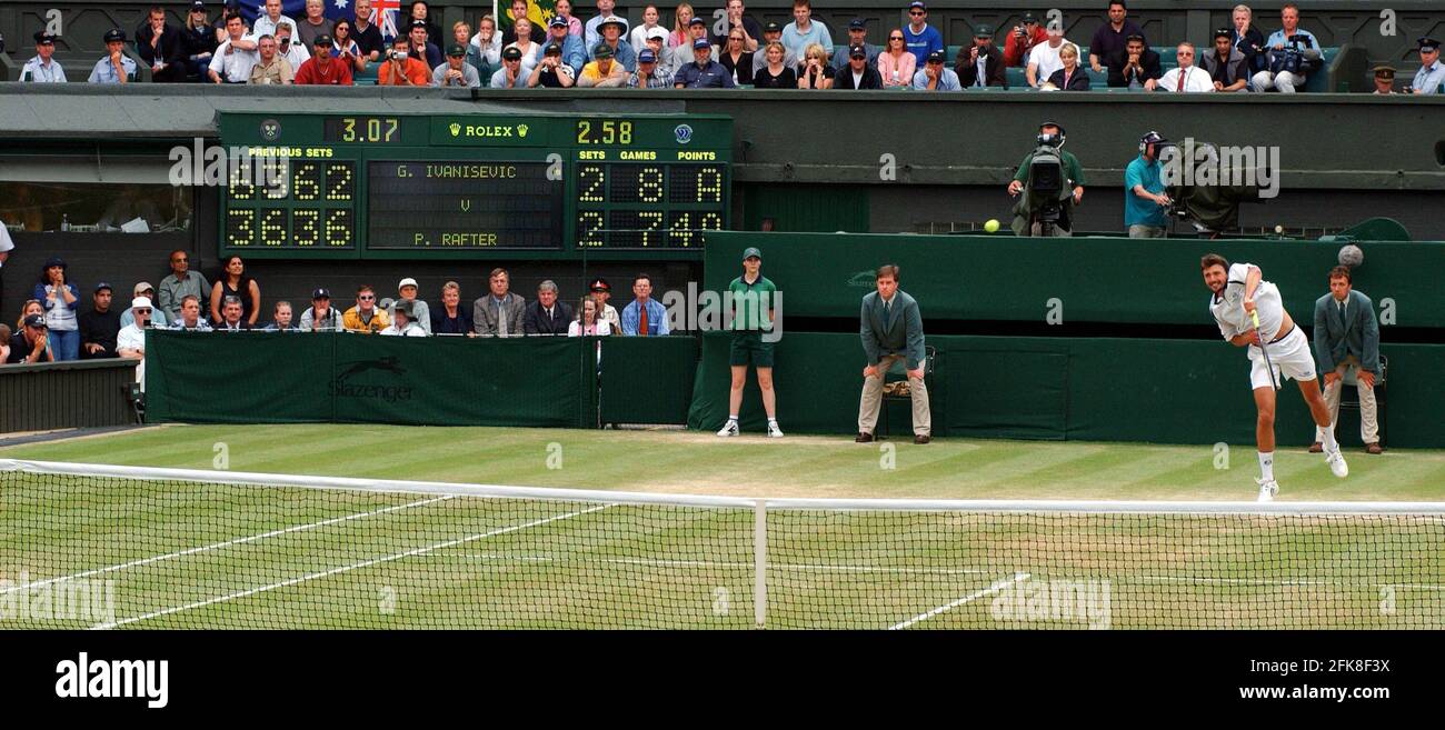 Wimbledon Tennis Championships July 2001 Mens Final Goran Ivanisevic v ...
