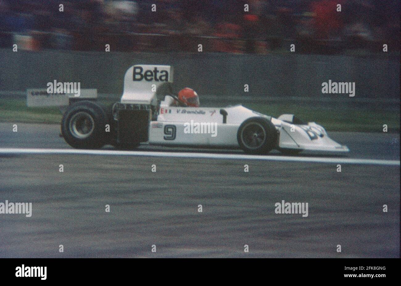 Vittorio Brambilla in the March 761 F1 car during practice for the ...