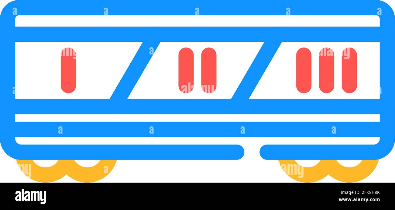 division by class railway color icon vector illustration Stock Vector ...