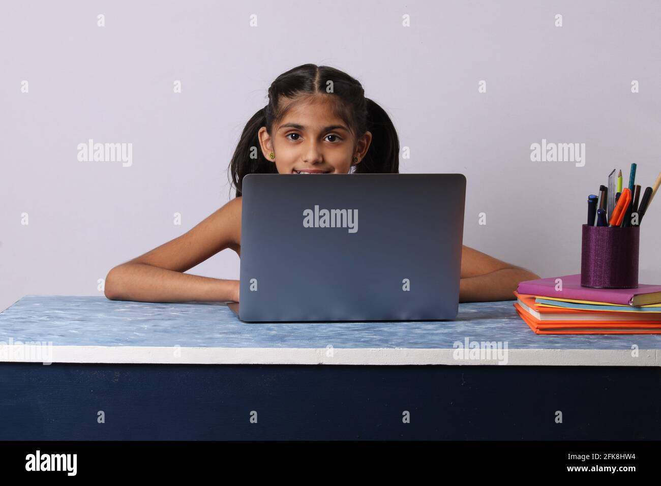 Indian girl computer school hi-res stock photography and images - Alamy