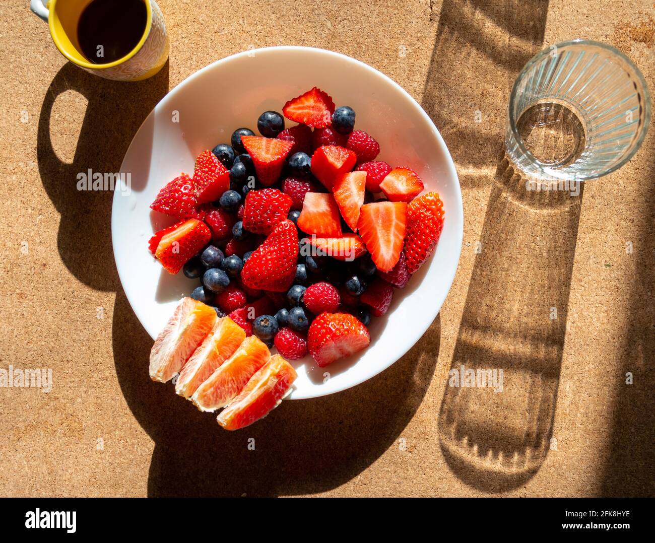 Mix of fresh red fruits, full of healthy vitamins and nutrients Stock ...