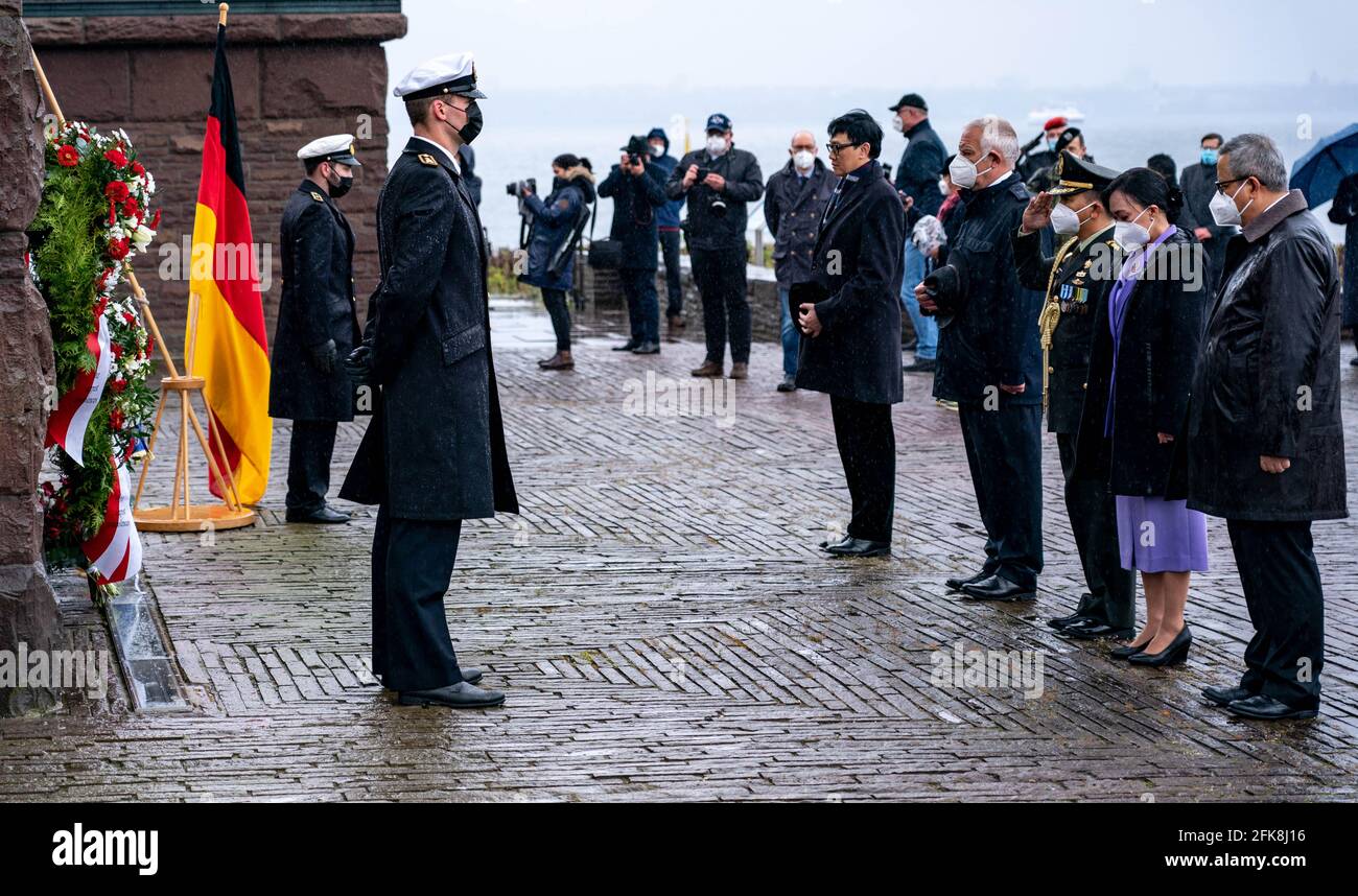 Heikendorf, Germany. 29th Apr, 2021. Arif Havas Oegroseno, Ambassador ...