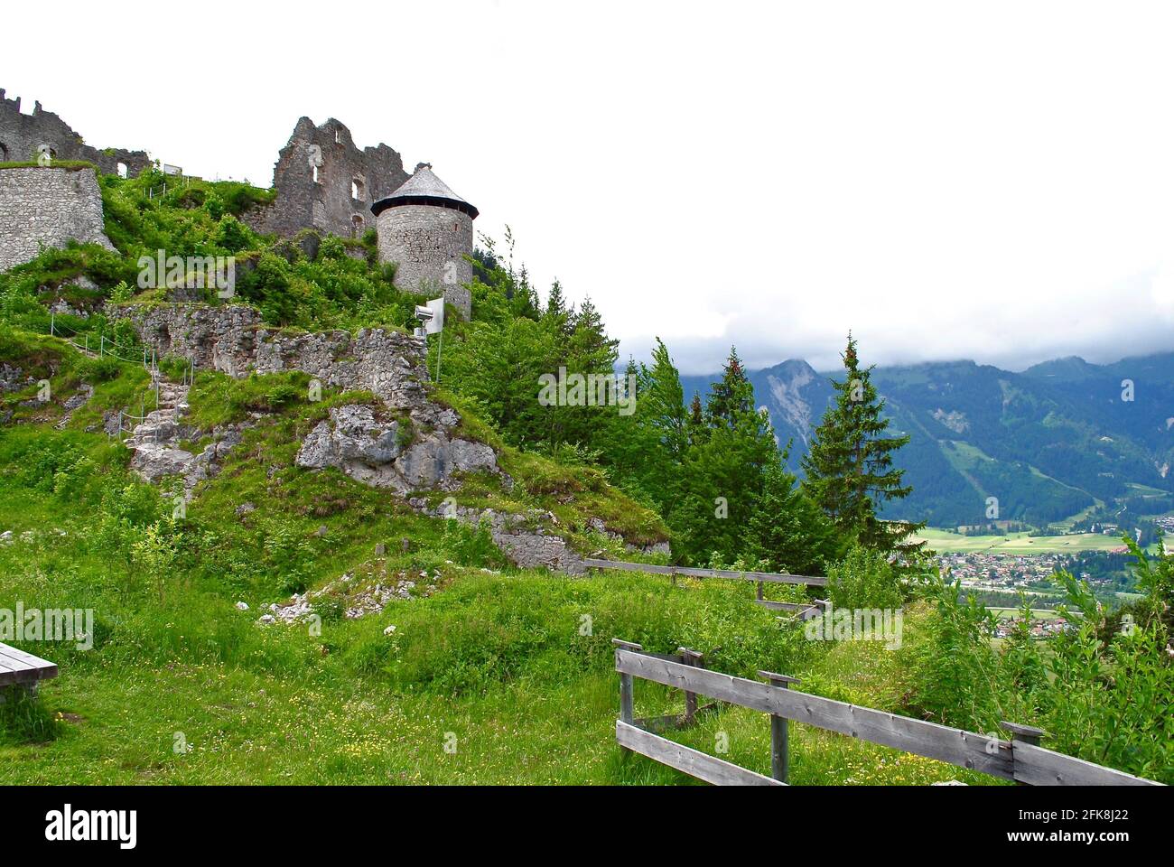 Ehrenberg Castle ruins (Burgruine Ehrenberg) in Reutte, Austria. A ... Ehrenberg Castle ruins (Burgruine Ehrenberg) in Reutte, Austria. A ...