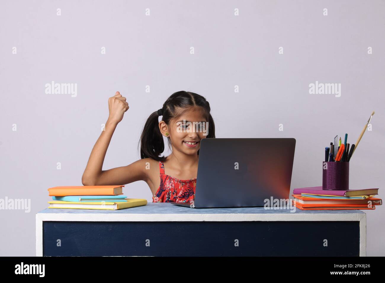 Indian girl computer school hi-res stock photography and images - Alamy