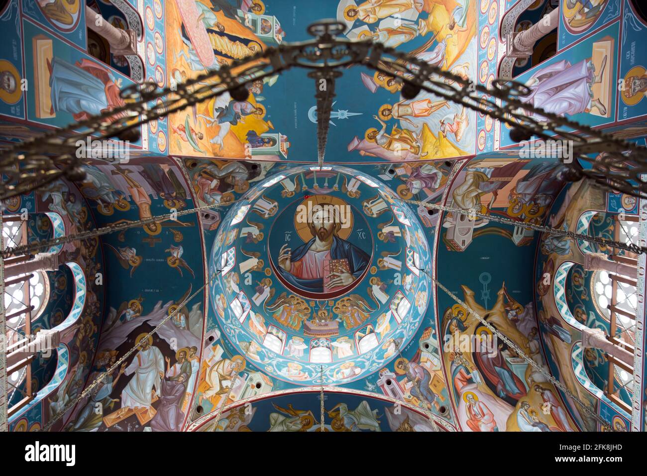 APATIN - Ceiling of the assembly of the apostles church Stock Photo - Alamy