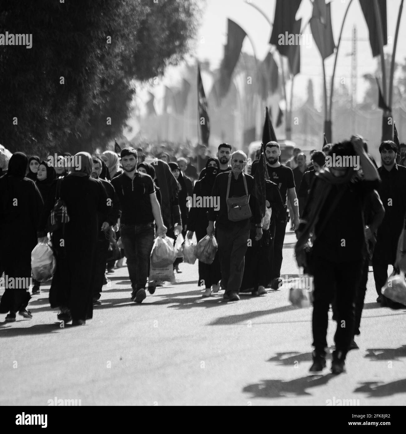 Photos show the ceremony of Hussein death in Damascus 2020 Stock Photo ...