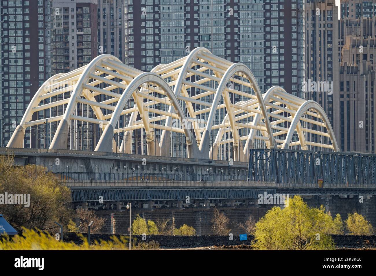 bridges in harbin china day railway outdoors Stock Photo - Alamy