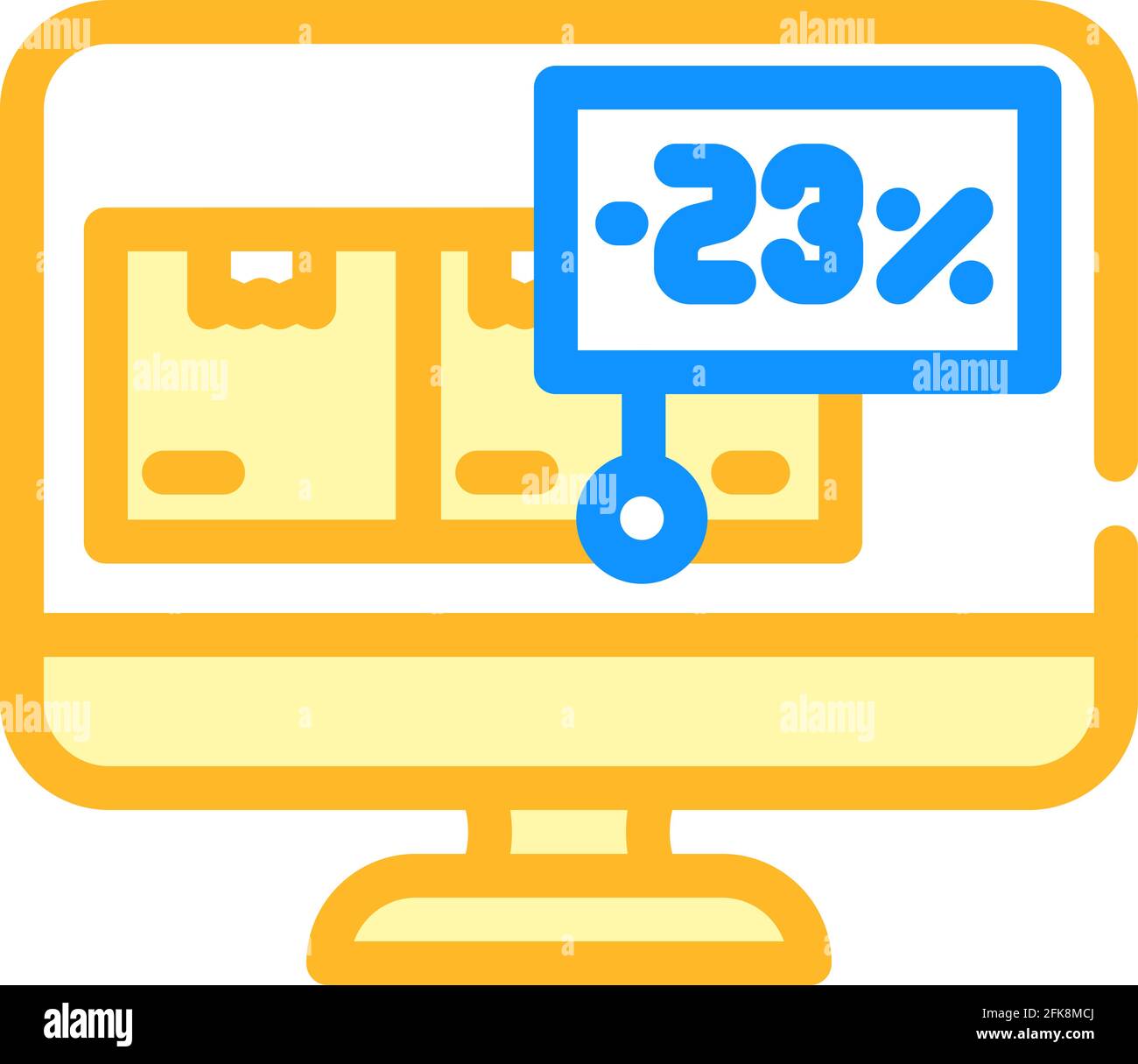 discount wholesale color icon vector illustration Stock Vector Image ...