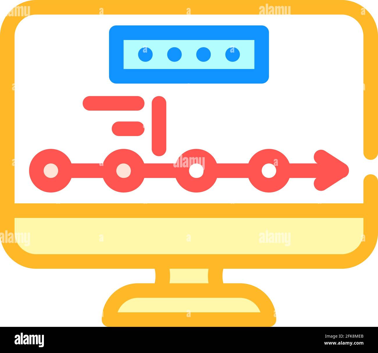 logistics tracking wholesale color icon vector illustration Stock ...