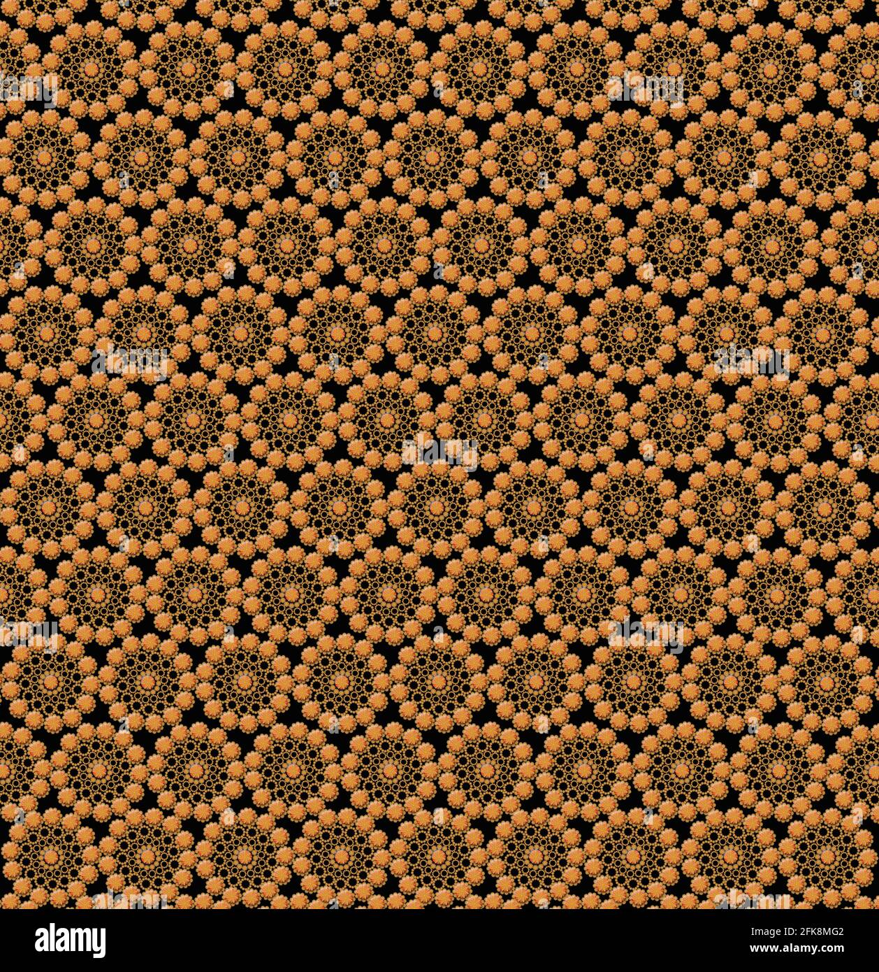 wallpapers with round abstract dark golden patterns. Texture with ...