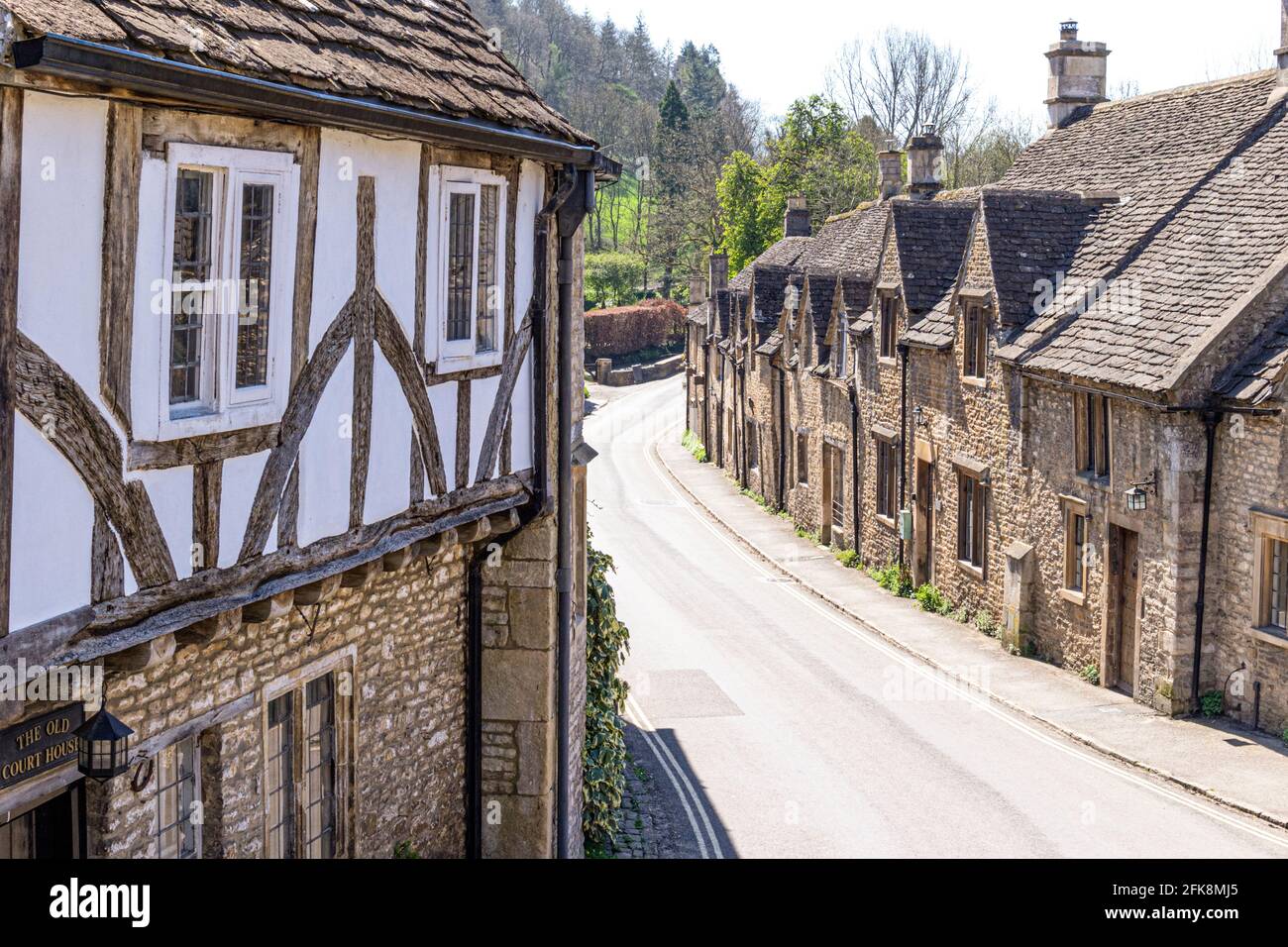 The Old Court House in the Cotswold village of Castle Combe, Wiltshire ...