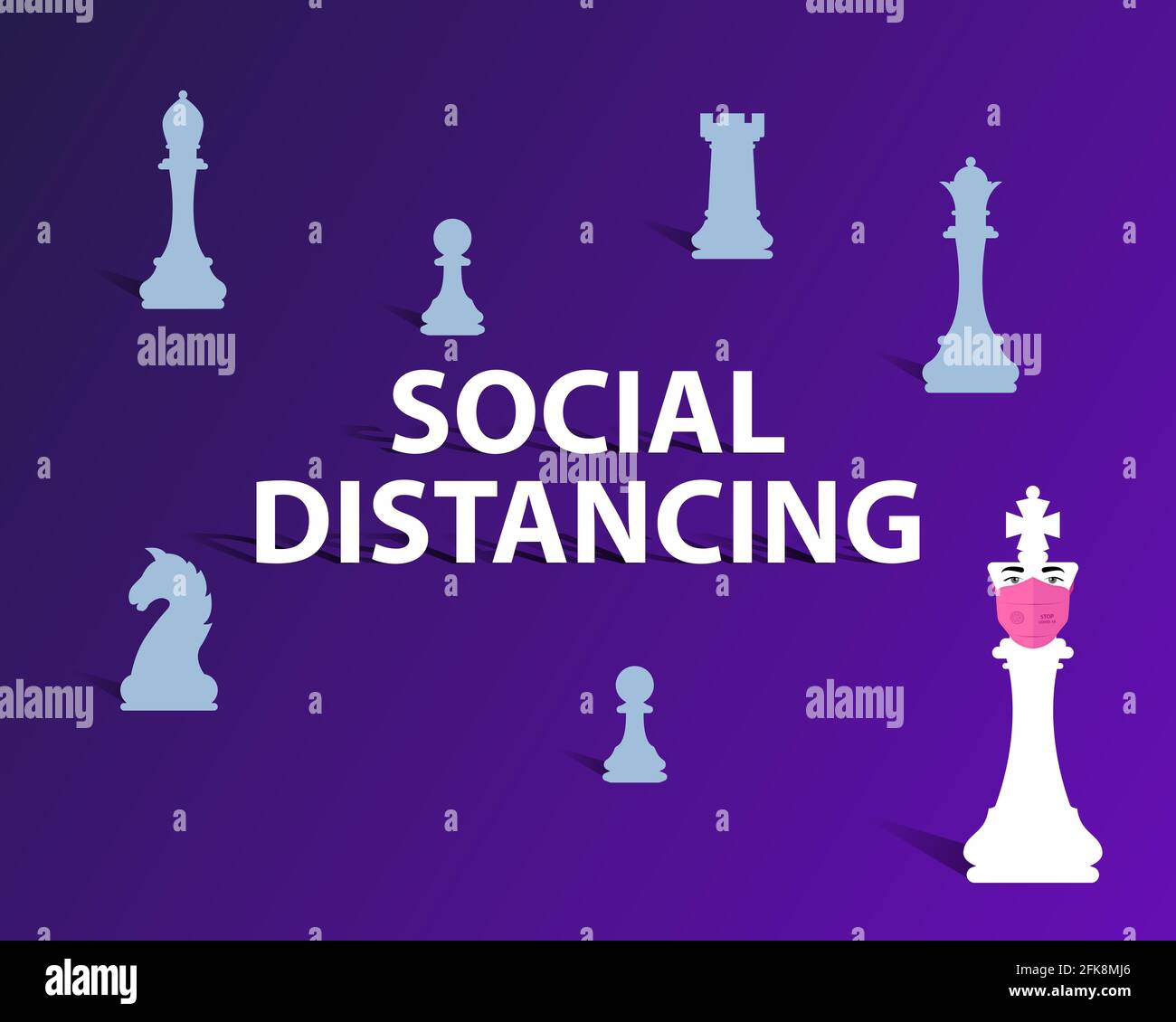 Social isolation distance yourself Stock Vector Images - Alamy
